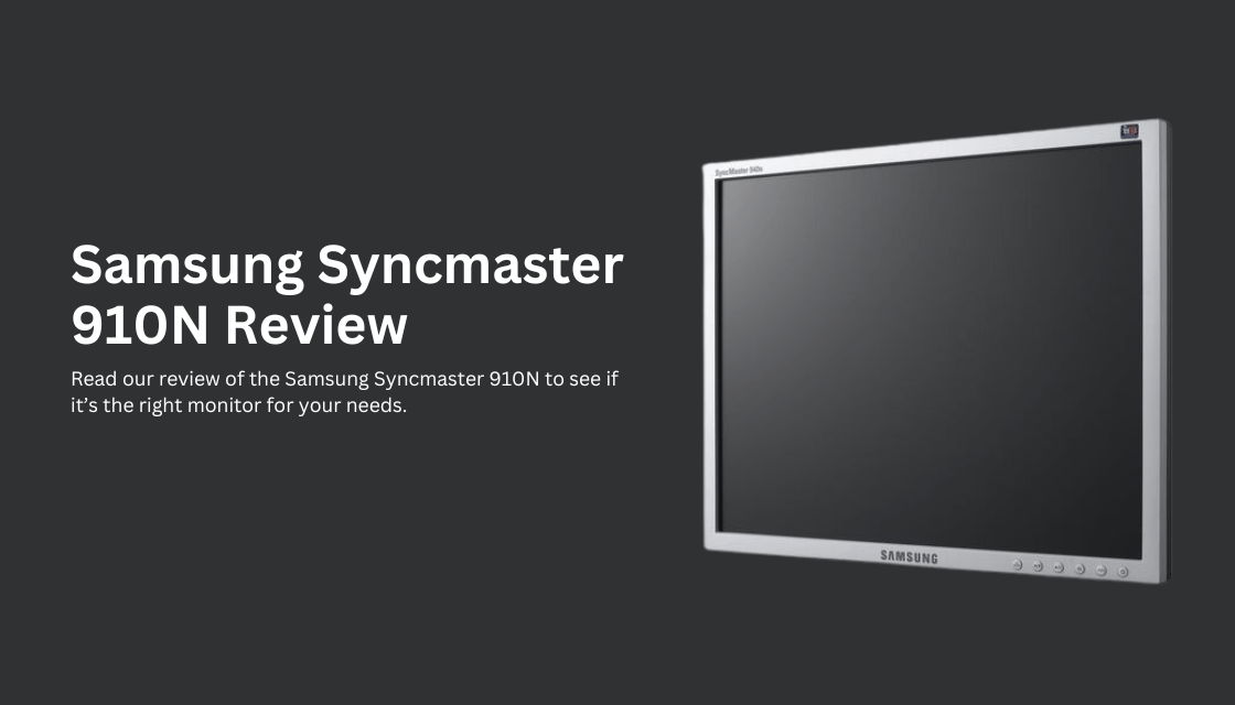 Samsung Syncmaster 910N - 48,3cm (19") TFT Monitor: A Comprehensive ...